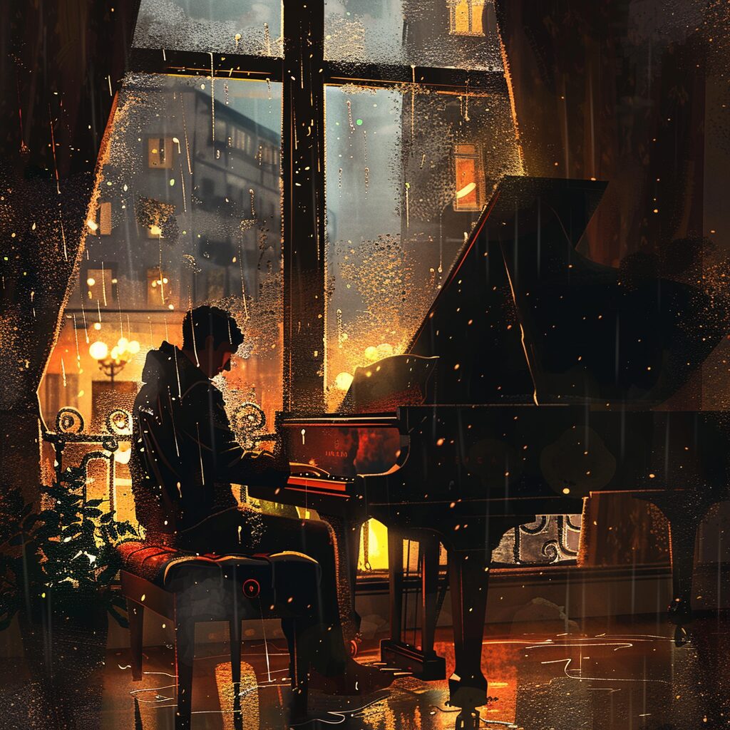 Chill Piano Whispering Rain Memories - YouTuber向けロイヤリティフリーBGM「BGM LIBRARY」